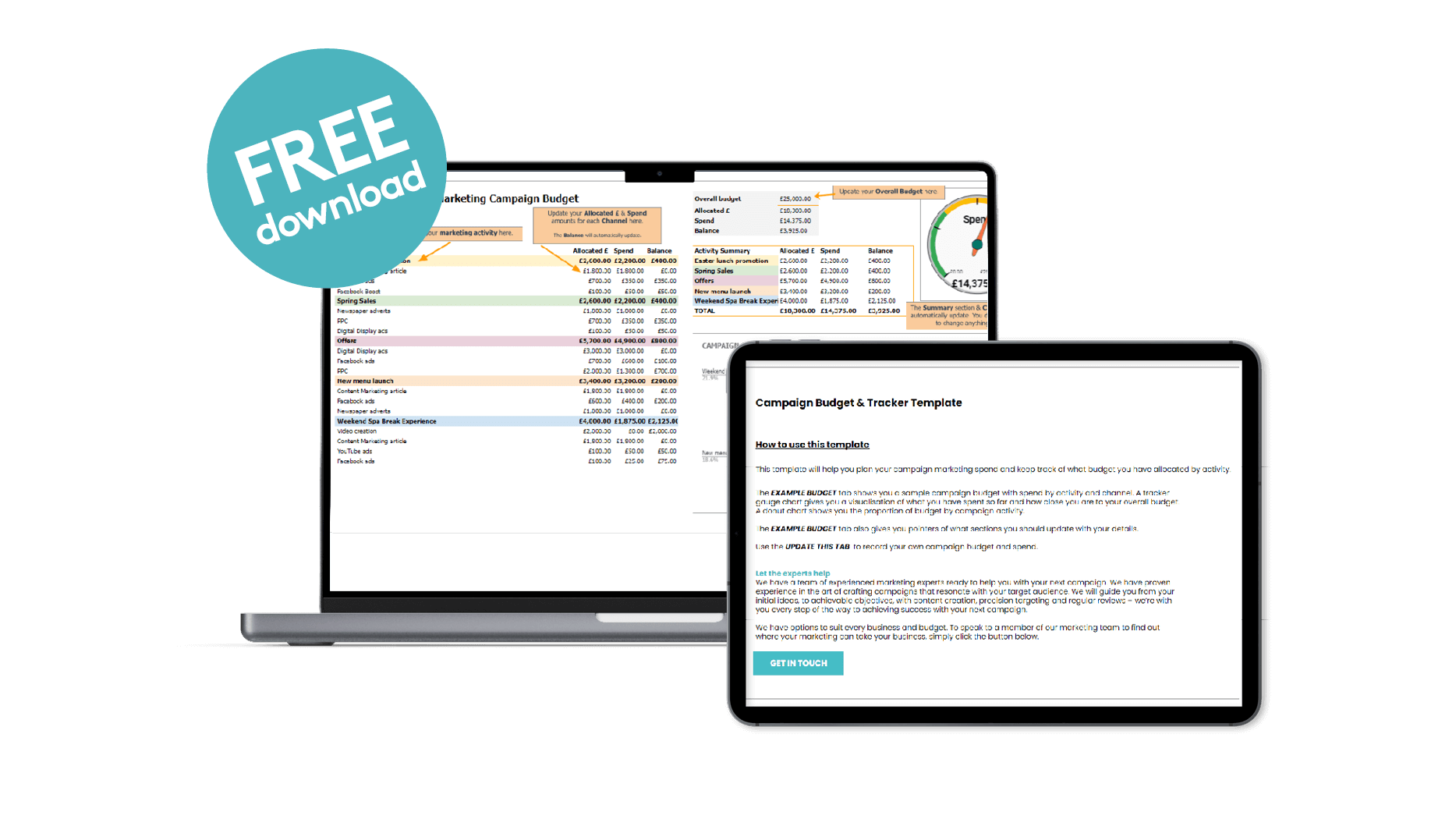 Reach Solutions - Guides & Whitepapers - Campaign Budget Template
